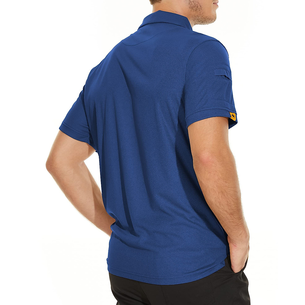 V VALANCH Short Sleeve Polo Shirts for Men 2 Pack Summer Shirt Moisture Wicking Golf Polo Tennis Shirt