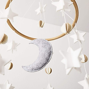 Sorrel + Fern Baby Crib Mobile (Moon, Stars & Planets) - Nursery Decor Ceiling Mobile or Crib Mobile for Boys & Girls