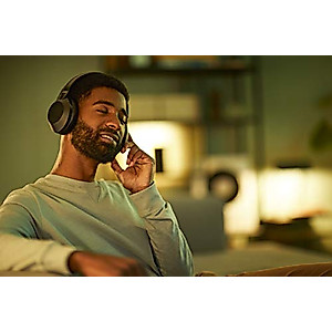 Philips PH805 Active Noise Canceling (ANC) Over Ear Wireless Bluetooth Performance Headphones w/Hi-Res Audio, Comfort Fit and 30 Hours of Playtime (TAPH805BK)