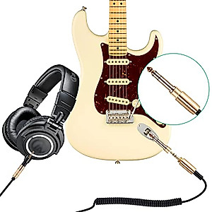 weishan Coiled Audio Cable Replacement for Audio-Technica ATH-M50X, ATH-M40X, ATH-M70X Gaming Headphones, 2.5mm to 3.5mm Extension Aux Cord Wire 5ft to 16ft