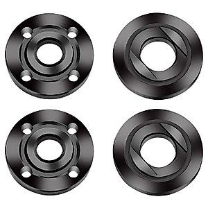 Aienxn 4PCS (2 Sets) 5/8-11 Grinder Nuts Grinder Flange Replacement Parts Compatible with Milwaukee Makita Dewalt Metabo Grinder Parts Q-053