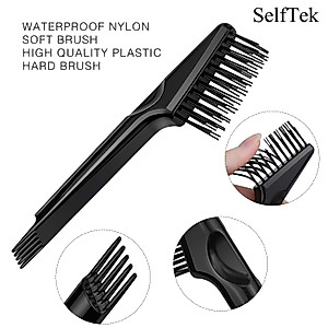 SelfTek 4 Pack Hair Brush Cleaning Tool for Removing Hair and Dust - Home or Salon Use
