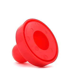 ccHuDE 2 Pcs Red Air Hockey Pushers and Air Hockey Pucks Great Goal Handles Paddles Replacement Accessories for Game Tables