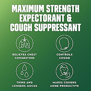 Mucinex DM 12Hr Maximum Strength Chest Congestion & Cough Medicine For Adults, Cold And Cough Medicine for Excess Mucus Relief, 1200 mg Guaifenesin & 60 mg Dextromethorphan HBr, 28 Bi-Layer Tablets