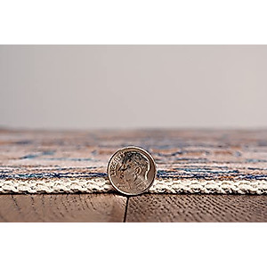 Linon The Anywhere Washable Rug Jones Ivory/Gold 3' X 5' Accent Rug