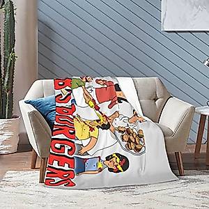 Yeshop Anime Fleece Throw Blanket Couch Sofa Soft Warm Flannel for Traveling Camping Home Bedding Living Room-60''x50''
