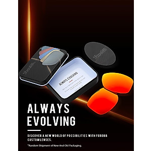 Forobb 1.8MM Polarized Replacement Lenses for Spy Optic Logan Sunglasses - Carbon Black - Polycarbonate Polarized