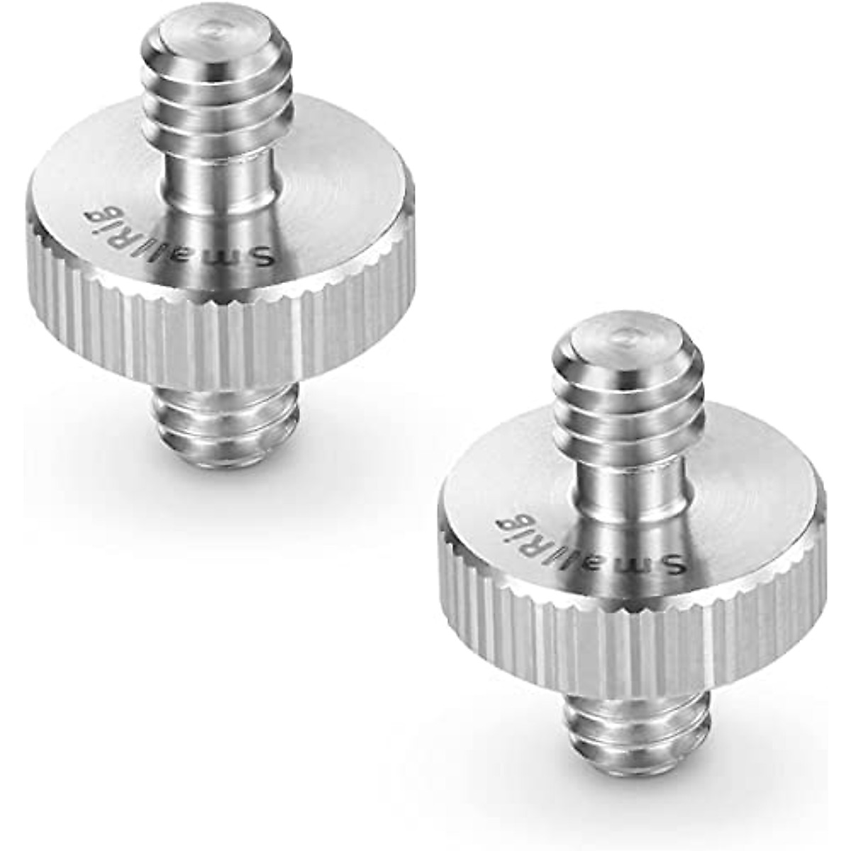 SMALLRIG 1/4" to 1/4" Male Threaded Screw Adapter Double Head Stud for Camera Cage Monitor LED Microphone, Pack of 2-828