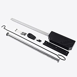 WERTY Lift Pull Down Closet Rod System, Wall-Mounted Soft-Close Wardrobe Lift Pull Down Clothes Rail, Closet Hanger Rod for Hanging Clothes Space Saving