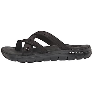 Skechers Women's Sporty Sandal Sport, Black/Black, 8