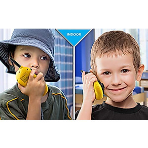 eKids Pokemon Walkie Talkies Pikachu Toys FRS Walkie Talkies for Kids Long Range Static Free Easy to Use For Indoor and Outdoor Games