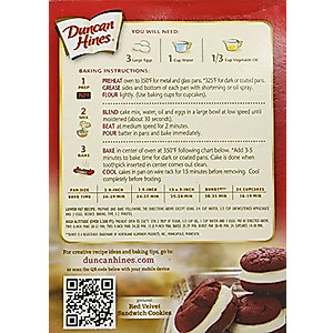 Duncan Hines Signature Red Velvet Deliciously Moist Cake Mix 1 Lb. 2.25 Oz. Box (3 Pack)