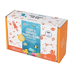 Fat Brain Toys Surprise Ride - Create a Seashell Photo Frame - Activity Kit, Ages 5+