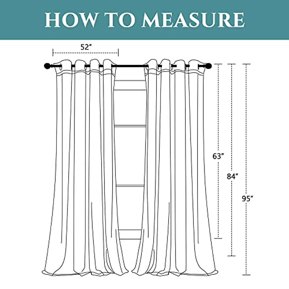 Tony's collection Turquoise Velvet Curtains Curtains, Super Soft Velvet Textured Thermal Velvet Curtains Grommet Window Treatment for Bedroom Light Blocking Curtain(34x63 Inch, Turquoise, 2 Panels)