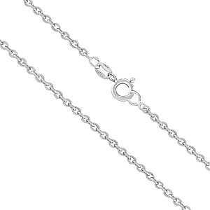 Honolulu Jewelry Company 925 Sterling Silver 1.5mm Cable Chain Necklace for Women Tarnish Resistant - Made in Italy (24 Inches)