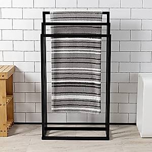 Kingston Brass SCC8330 Edenscape Freestanding 3-Tier -Towel Rack, Matte Black