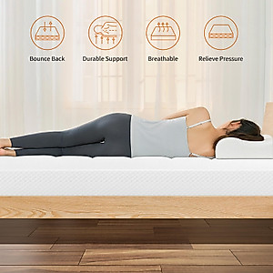 King Mattress, 6 Inch Gel Memory Foam Mattress for Cool Sleep & Pressure Relief, Medium Firm RV Daybed Mattress for Kid and Adults, Bed-in-a-Box, CertiPUR-US Certified