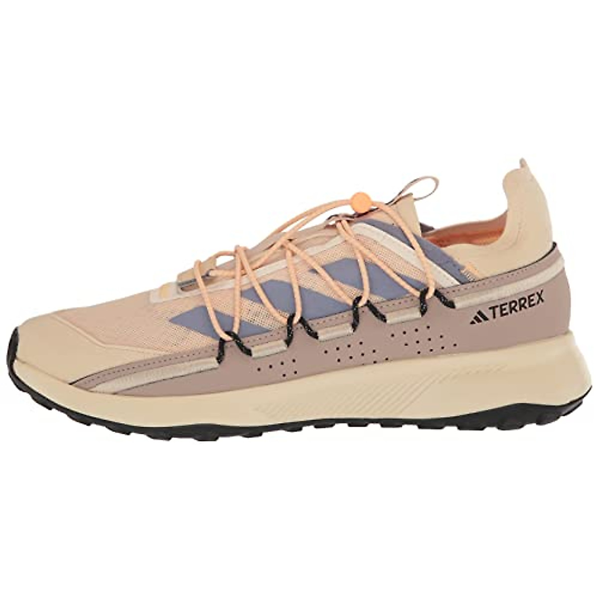 adidas Women's Terrex Voyager 21 Sneaker, Sand Strata/Silver Violet/Acid Orange, 8.5