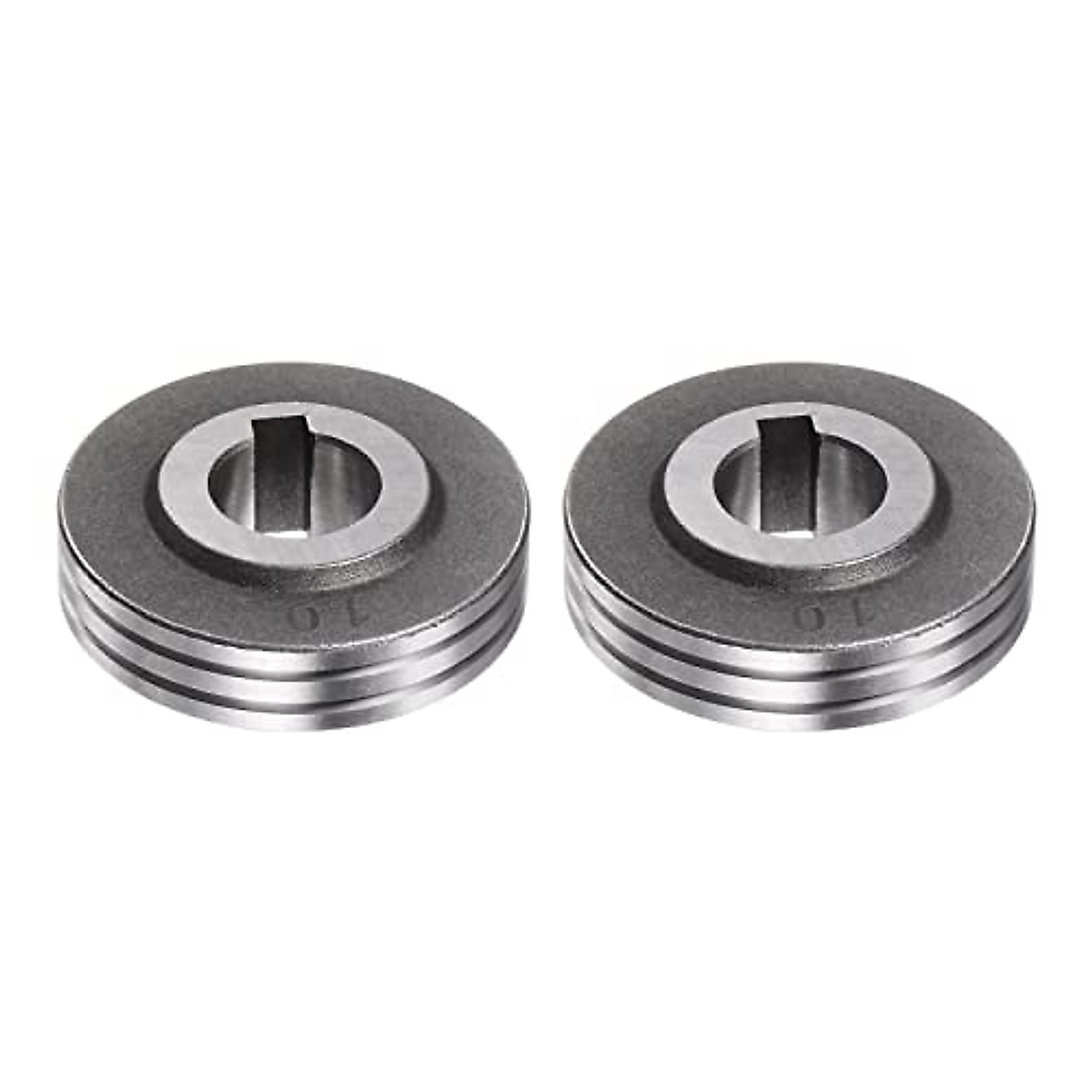 HARFINGTON 2pcs Mig Welder Wire Feed Drive Roller 35x12x11x4mm Keyway Width Roll Parts Replacement U Groove 0.04"