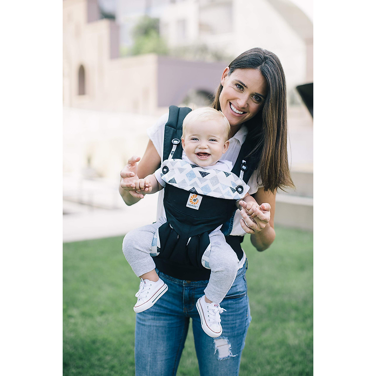 Ergobaby 360 All-Position Baby Carrier with Lumbar Support (12-45 Pounds), Triple Triangle