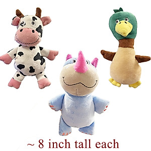 Jalousie Multipack Dog Squeaky Toys Strong Almost Indestructible, with Added Liner for Longer Play Dog Chew Toys (Medium Size - 6 Pack Assorted Animals)