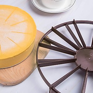 Cake Divider Household Round 10/12 Piece Bread Cake Divider Equal Portion Cutter Marker Baking Tool