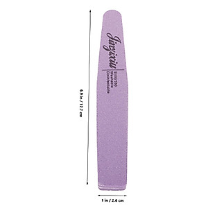 Beaupretty Manicure Pedicure Set Nail Buffer Strip Nail File: 10pcs Manicure Sponge File Double Sided Nail Buffing Block Salon Pedicure Polisher File for Men Women Purple Nails Set