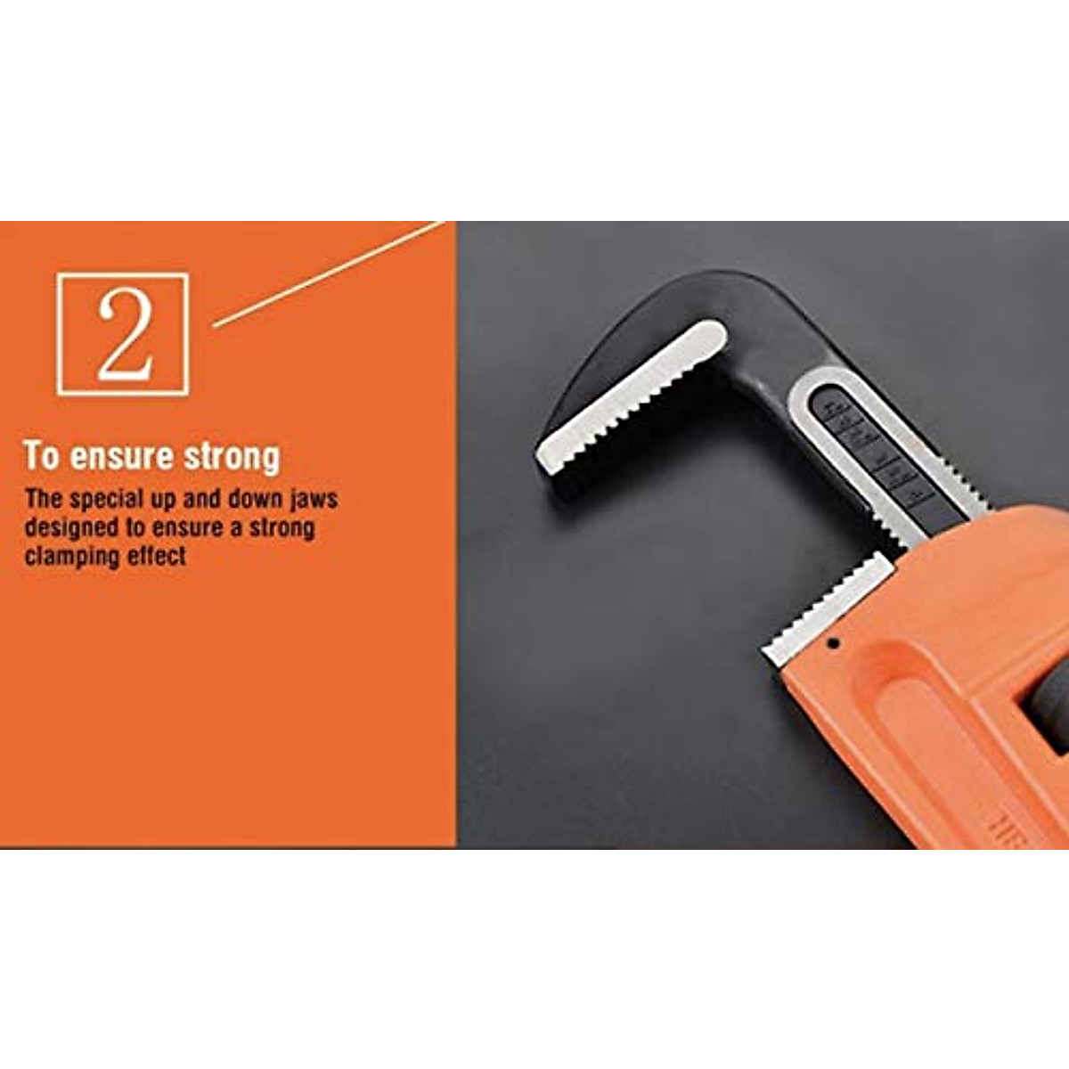 Edward Tools Pipe Wrench - Heavy Duty Heat Treated Steel Plumbing Wrench Tool - Forged Hook Jaw for Superior Grip - Quick Adjustment Nut (12")