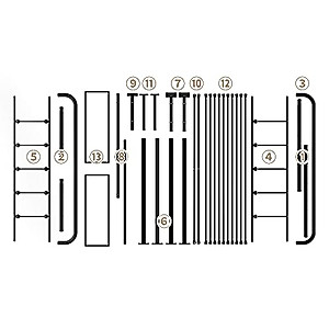 IDEALHOUSE Metal Bed Frame Queen Size with Victorian Headboard and Footboard Mattress Foundation No Box Spring Needed, Black