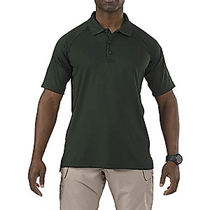 5.11 Tactical Men's Performance Short Sleeve Polo Shirt, Style 71049, Black, 2X-Large