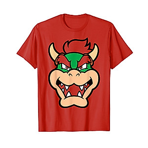 Nintendo Super Mario Bowser Large Face Chest Portrait T-Shirt