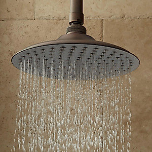 Signature Hardware 401373 Bostonian 1.8 GPM Single Function Rain Shower Head - Brushed Nickel