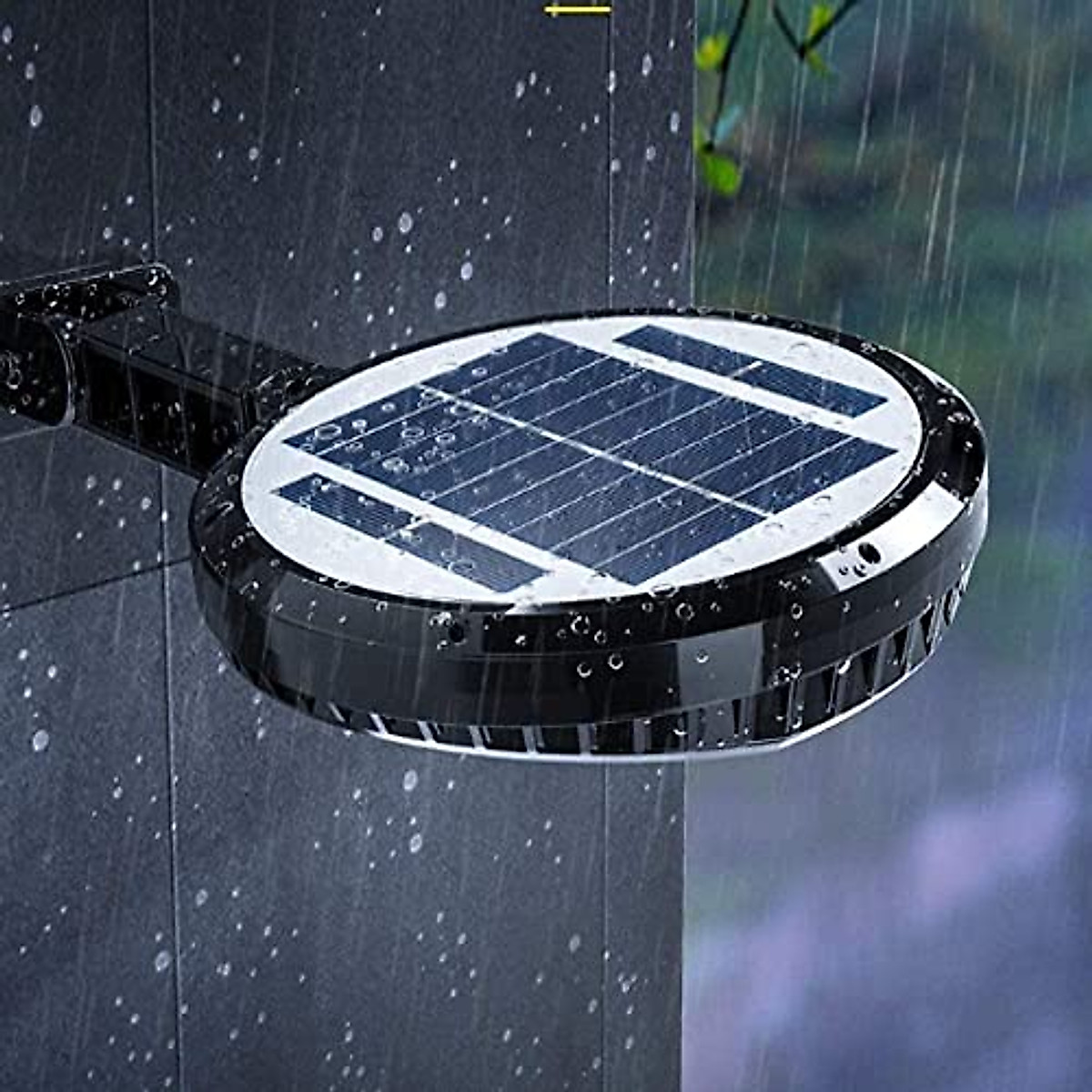 OAQZGBVK 2Pack Super Bright Solar Street Lights Outdoor with Remote Wireless IP65 Waterproof LED Security Light for Road Yard Parking lot and Garage