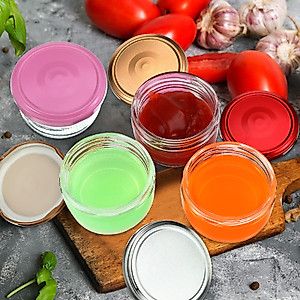 12 Pcs 2.5 oz Salad Dressing Container to Go Small Glass Food Storage Containers with Lids Airtight Small Glass Jars Leak Proof Reusable Dipping Condiment Sauce Containers for Lunch Box Picnic Travel