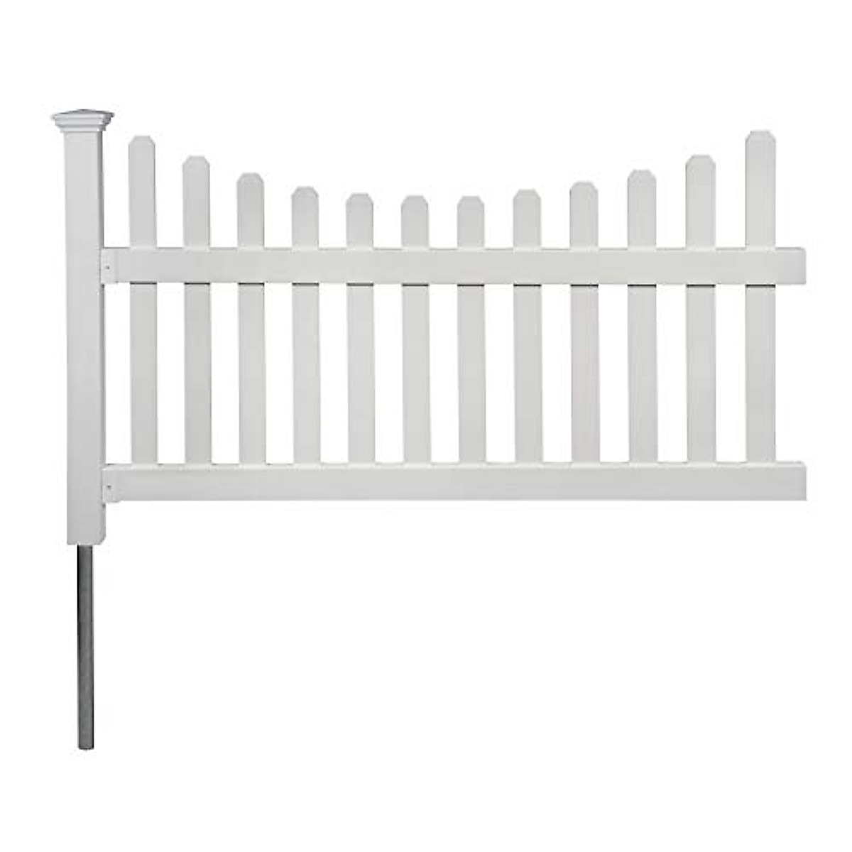 Zippity Outdoor Products ZP19041 No Dig All American Fence, White