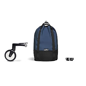 BABYZEN YOYO Bag, Navy Blue - Provides Additional, Sturdy Storage on the YOYO2 Stroller - Includes Wheel Base & Hooks