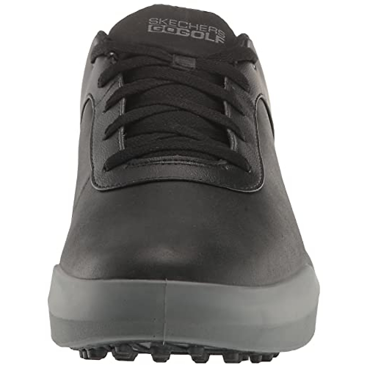 Skechers Men's Drive 5 Lx Arch Relaxed Fit Spikeless Waterproof Golf Shoe Sneaker, Black/Gry, 9.5