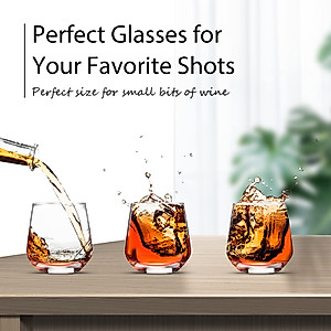 Set of 24 Shot Glasses 3.25 oz Tequila Glasses Heavy Base Whiskey Tasting Glasses Glass Cups Small Liquor and Spirit Glasses Tequila Bar Glasses Shooter Glass for Drinking Tasting Espresso Beer Juice