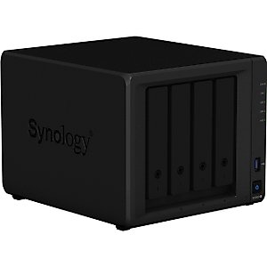 Synology DiskStation DS920+ NAS Server with Celeron 2.0GHz CPU, 8GB Memory, 16TB SSD Storage, 1TB M.2 NVMe SSD, 2 x 1GbE LAN Ports, DSM Operating System