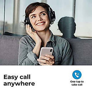 Reverbix E7 PRO Active Noise Cancelling Headphones Overhead Bluetooth with Mic for Phone-Call, Comfortable Wireless & Light Weight, Deep Bass, 35-Hour Battery Life, Bronze Black