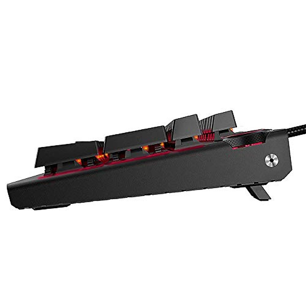 Gaming Keyboard Wired Gaming Mechanical Keyboard 104 Keys 15 RGB Backlight Cherry MX Switch 1000Hz Suitable For Office And Home Use Mechanical Gaming Keyboard ( Color : Black , Size : Red switch )