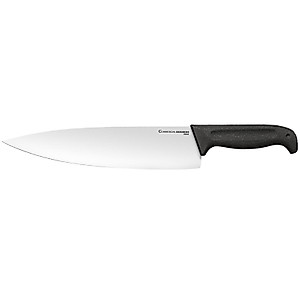 Cold Steel Chef's Knife | 10" Durable German 4116Stainless Steel Fixed Blade Knife with Ergonomic Non-Slip Handle | Versatile Design for Professional & Home Kitchens | Commercial Series