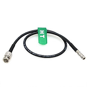 HangTon 4K 12G SDI Video Cable HD Micro BNC to Standard BNC for Blackmagic Video Assist 5" Monitor Micro Studio Camera 4K G2 ATEM 12G-SDI 6G-SDI 2160p60 4K30 30cm