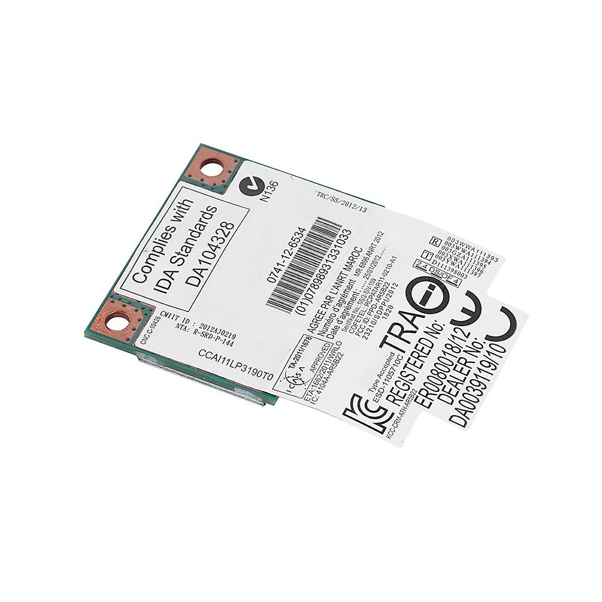 Mini WiFi Card, Dual Band 2.4G/5Ghz AR5B22 Network 300Mbps Bluetooth 4.0 WiFi Mini PCI-E Wireless Card use Network Adapter Network Card