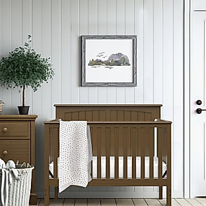 Child Craft Sheldon 4-in-1 Convertible Crib, Baby Crib Converts to Day Bed, Toddler Bed and Full Size Bed, 3 Adjustable Mattress Positions, Non-Toxic, Baby Safe Finish (Cocoa Bean Brown)