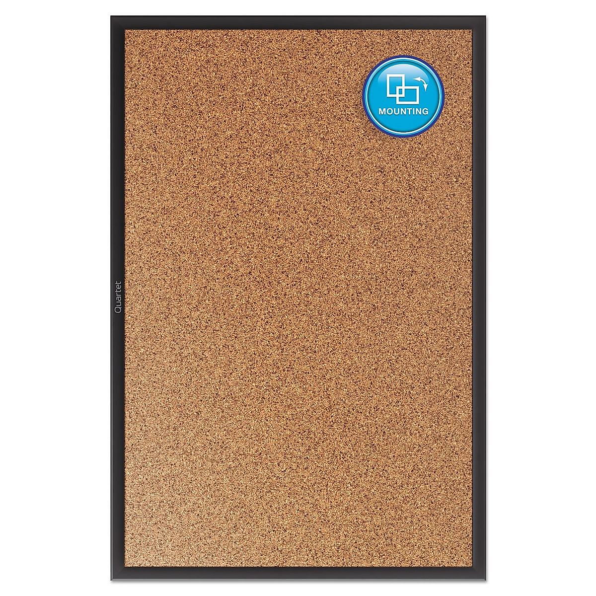 Quartet Cork Board, Bulletin Board, 8' x 4' Corkboard, Black Frame (2308B)