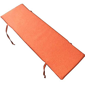 WanJing Indoor/Outdoor Bench Cushion with Tie,Patio Settee Seat Pad Soft Garden Wicker Loveseat Cushion 48 inch,Washable Replacement Mattress for Porch Swing/Fresco Bench/Dining Seat