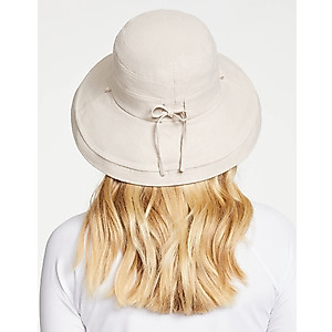 Solbari Holiday Sun Hat - UPF50+ Reversible, Foldable & Packable UV Sun Protection Hat with Full Coverage Brim and Adjustable Drawcord, Natural/Beige Under Brim, Small-Medium
