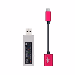 Mcbazel Mayflash Magic-NS Wireless PS5 PS4 PS3 Switch Pro Controller Fighting Stick Adapter for Nintendo Switch PC NeoGeo Mini with USB to Type C OTG Cable Game Card Storage Case