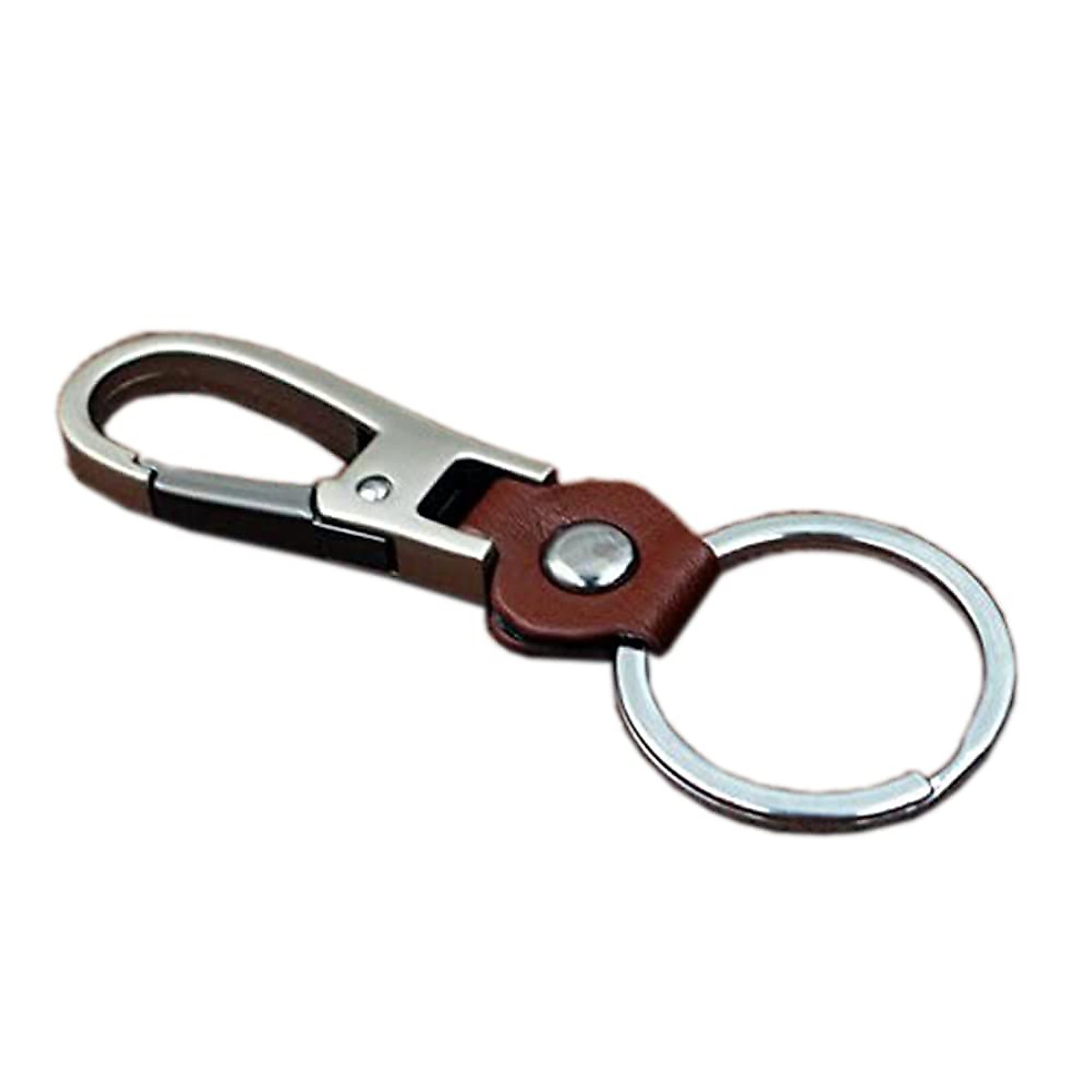 FSSGJYJ Leather Valet Key Chain Key Ring for Men and Women,Smart Gift Idea (Chrome)